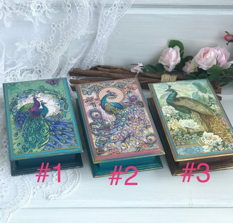Peacock Jewelry Box Christmas Unique Gift for Women Peacock | Etsy