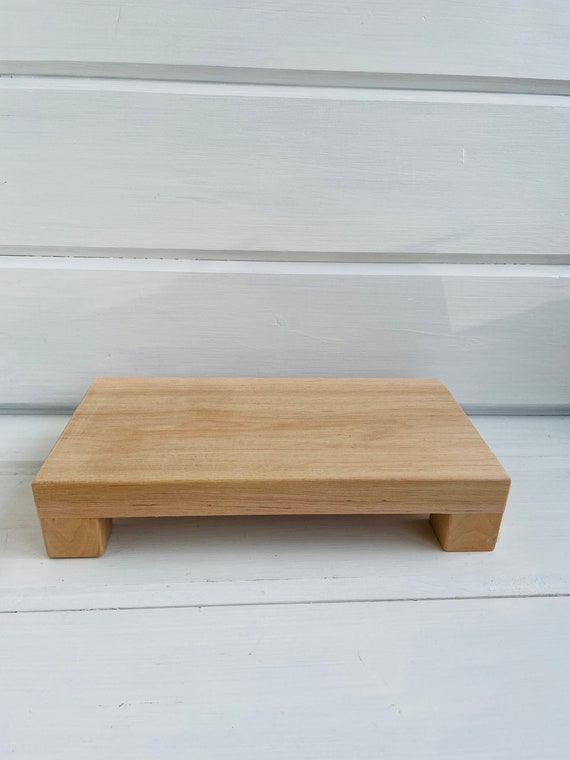 Wood Riser Unfinished Farmhouse Wooden Risers Tiered Tray | Etsy