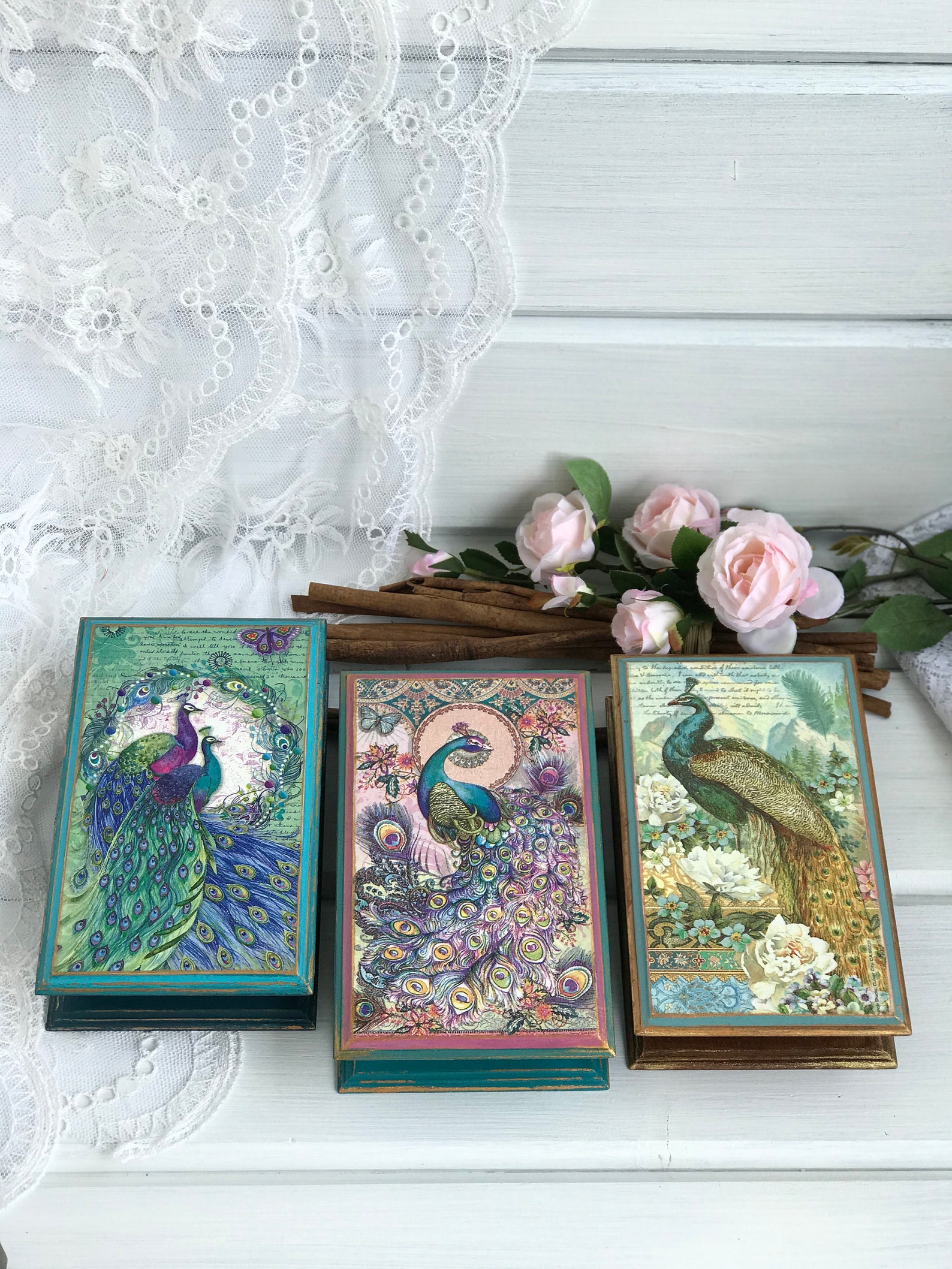 Peacock Jewelry Box Christmas Unique Gift for Women Peacock | Etsy