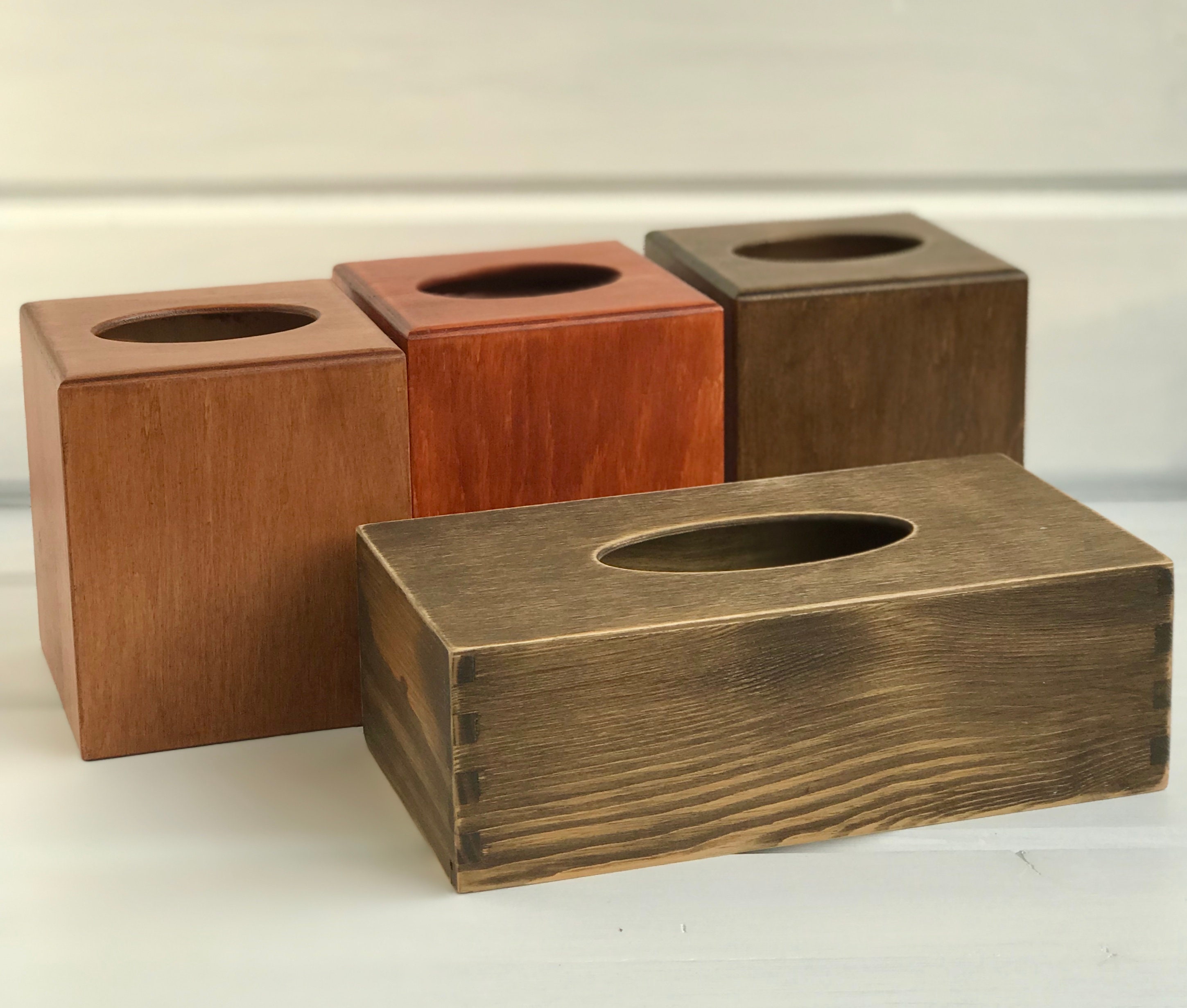 Wooden Tissue Box Cover Farmhouse home decor Kleenex box | Etsy