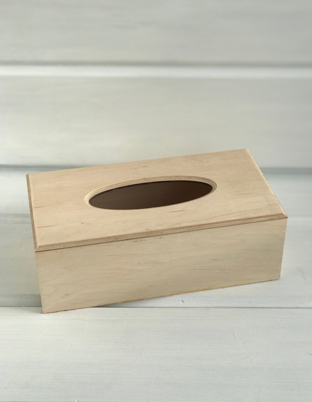 Unfinished Wooden Tissue Box Cover Rectangular Tissue Box - Etsy