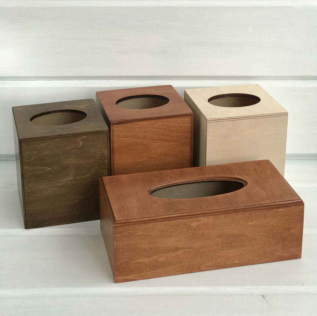 Wooden Tissue Box Cover Farmhouse Home Decor Tissue Box - Etsy