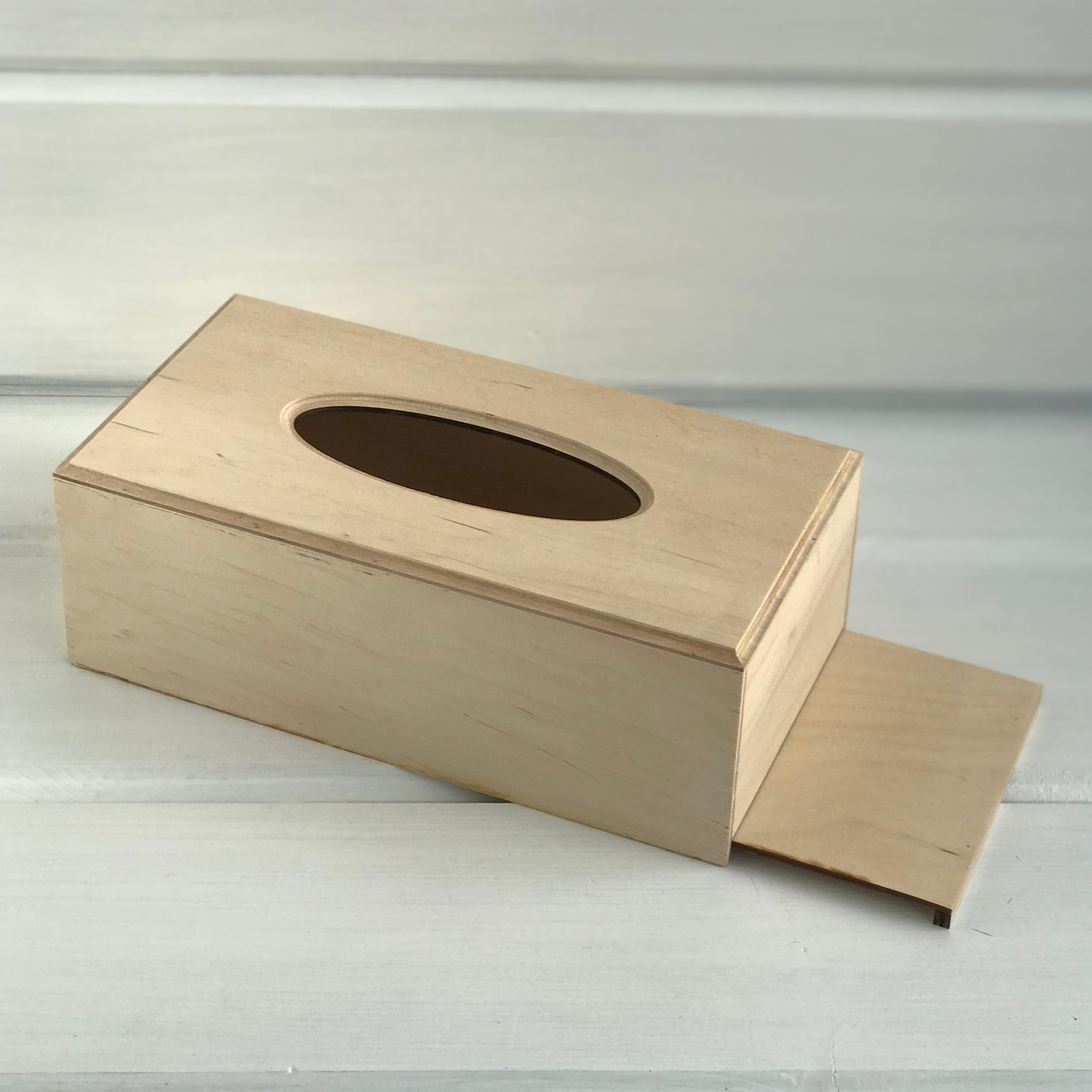 Unfinished Wooden Tissue Box Cover Farmhouse Decor Unpainted | Etsy