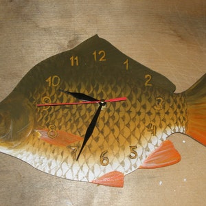 Carp Fish Wall Clock - Etsy