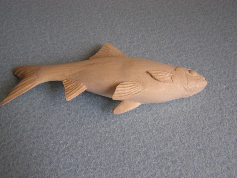 20 Cm 3D Wooden Sculpture of Fish Plotva RUTILUS RUTILUS | Etsy