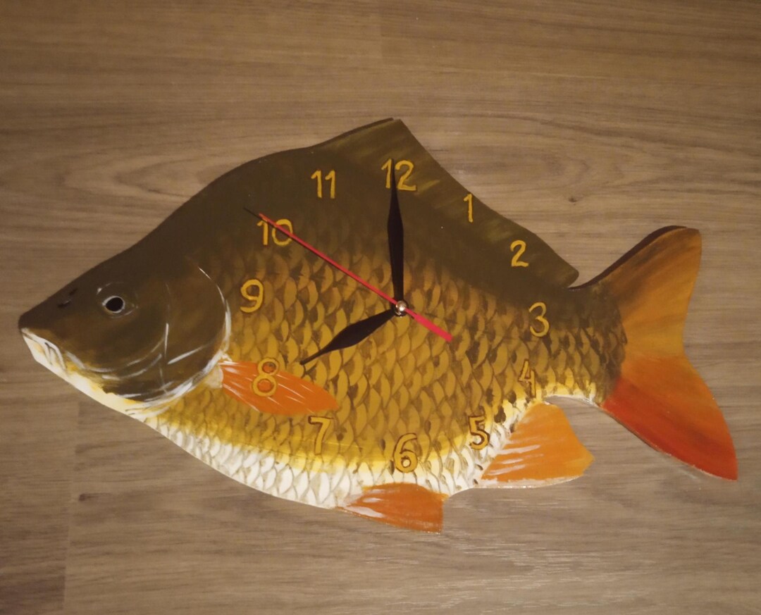 Carp Fish Wall Clock - Etsy