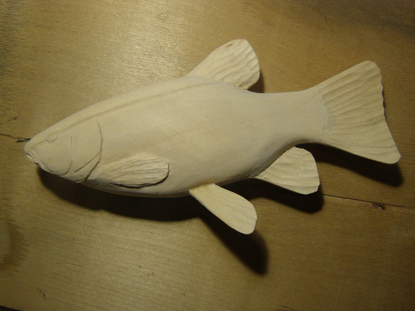 30 cm 3D wooden sculpture of Lin fish hand carving of wood | Etsy