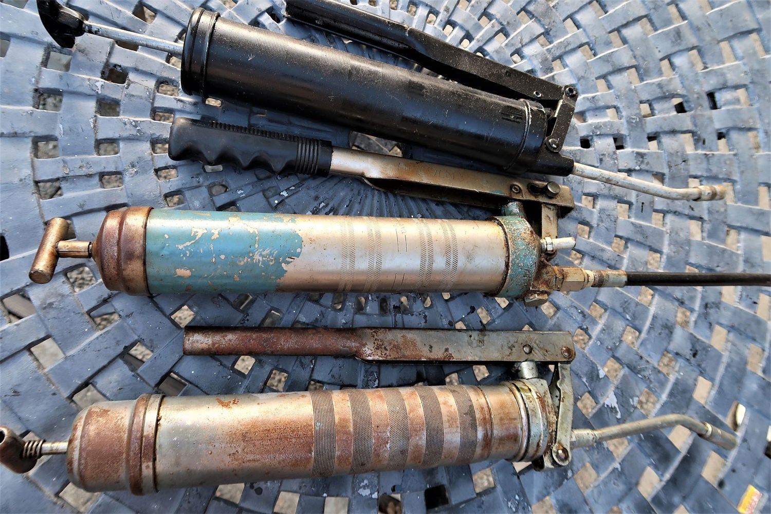 Vintage Grease Gun Collection: Lincoln, Lubri-matic, Huffman - USA Made ...