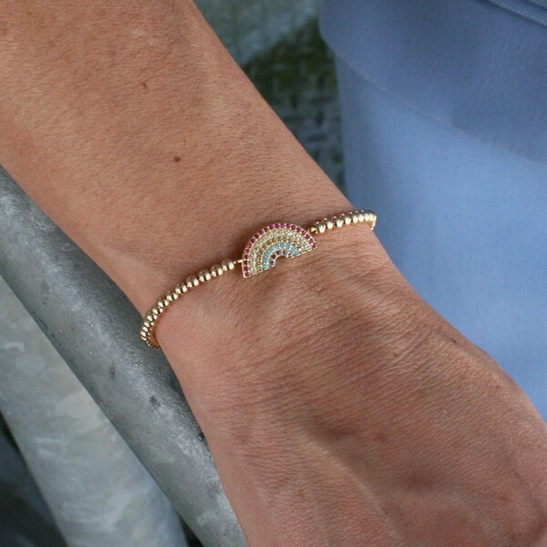Rainbow Bracelet - Etsy