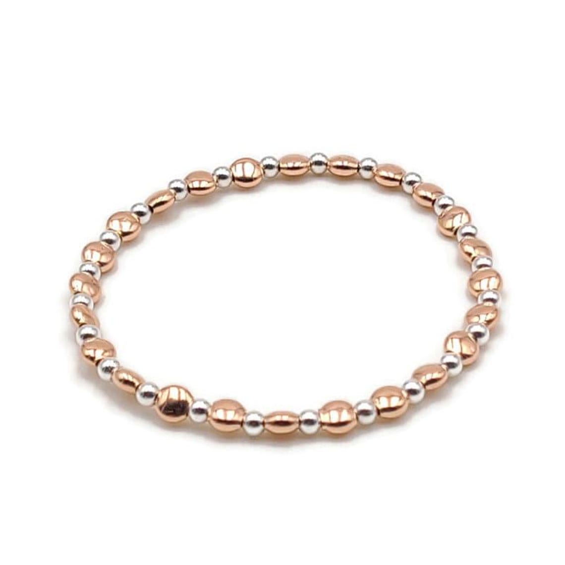 Stackable Beaded Bracelet: Gold Filled, Tarnish-free - Stretch Fit - Etsy