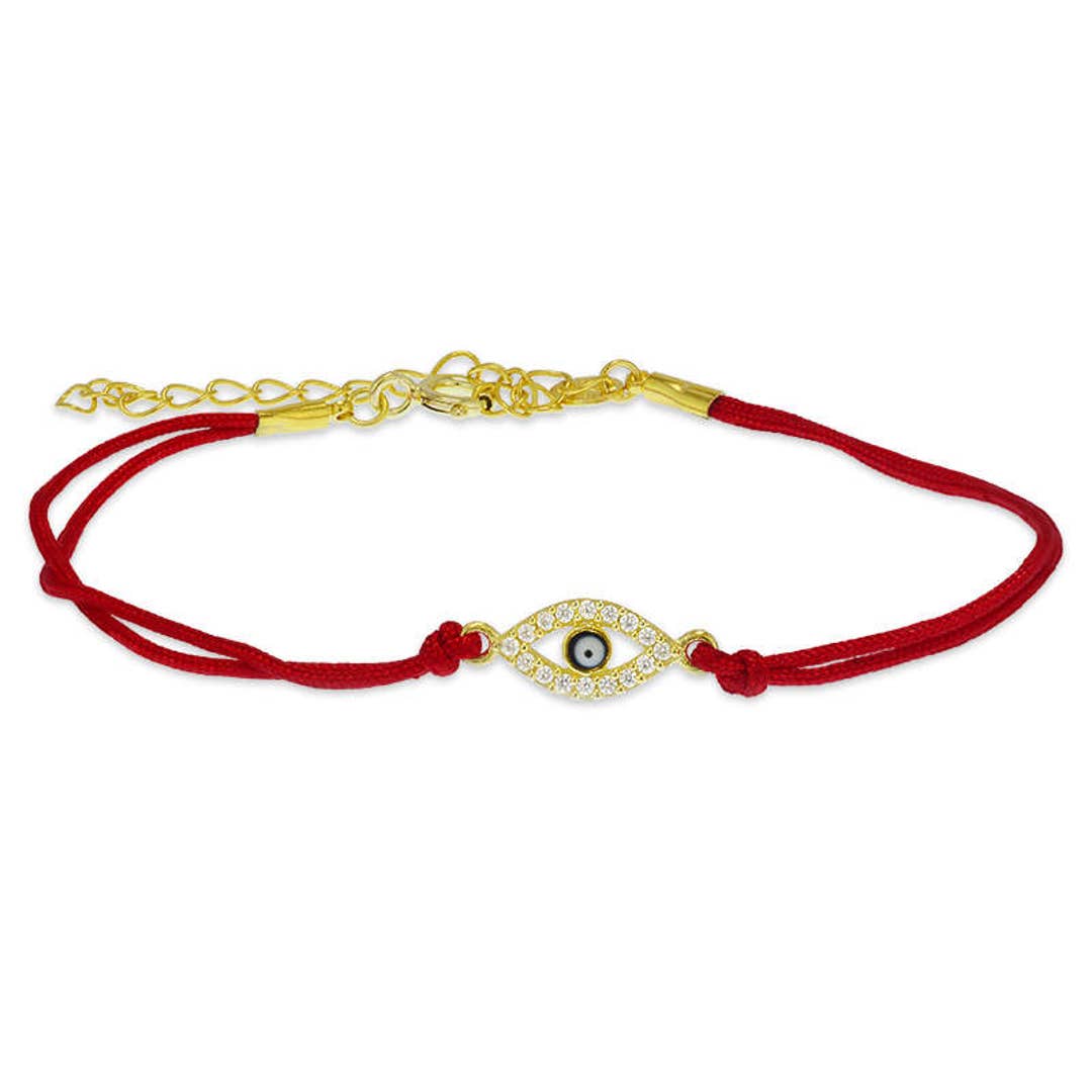 Evil Eye Pendant String Bracelet - Etsy