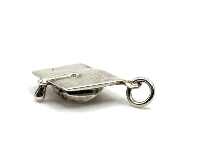 Vintage Sterling Silver Graduation Cap Charm - Etsy