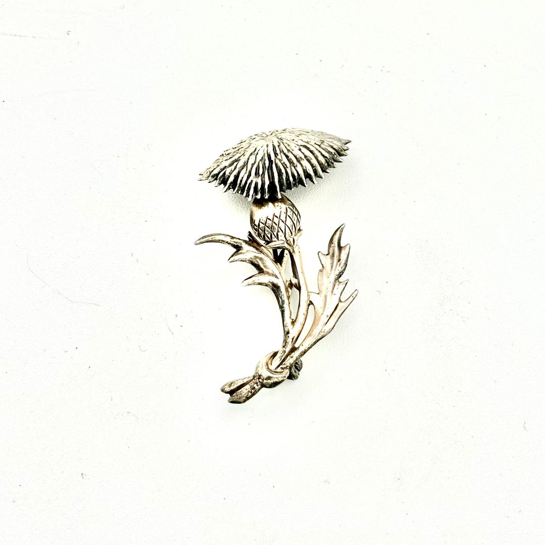 Vintage Lang Jewelry Thistle Pendant - Etsy