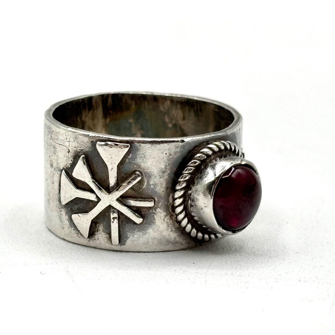 Sterling Sumerian Dingir 'goddess' Cuneiform Ring - Etsy