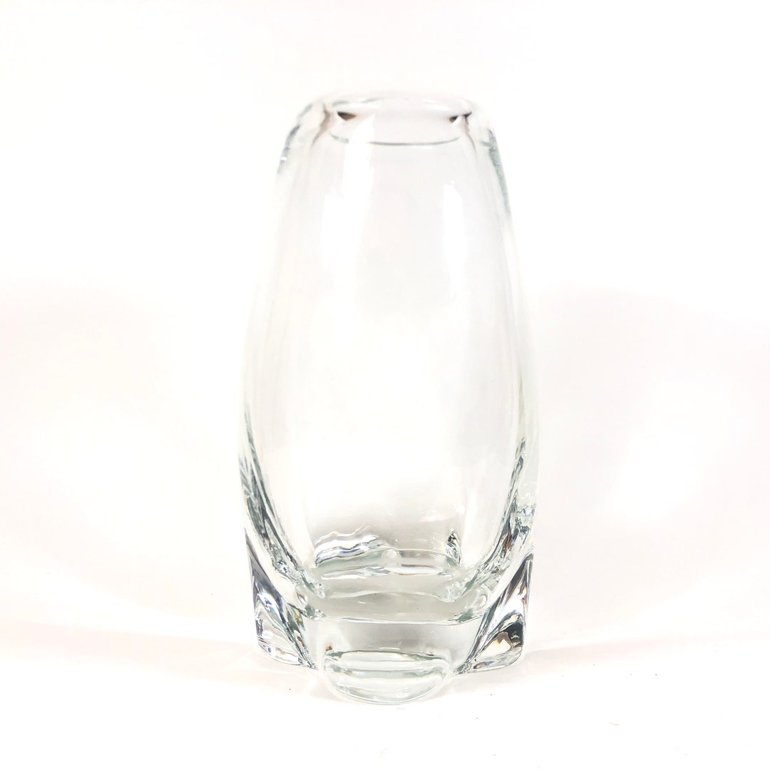 Mid Century Modern Heavy Art Glass Vase - Etsy