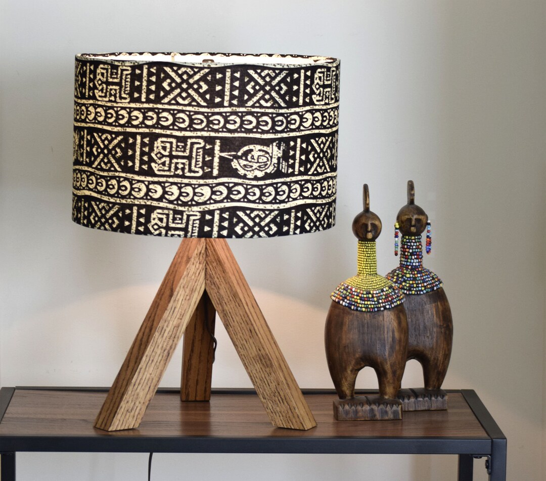 African Print Lampshade 13 Inch Drum Lampshade Ankara Lamp - Etsy