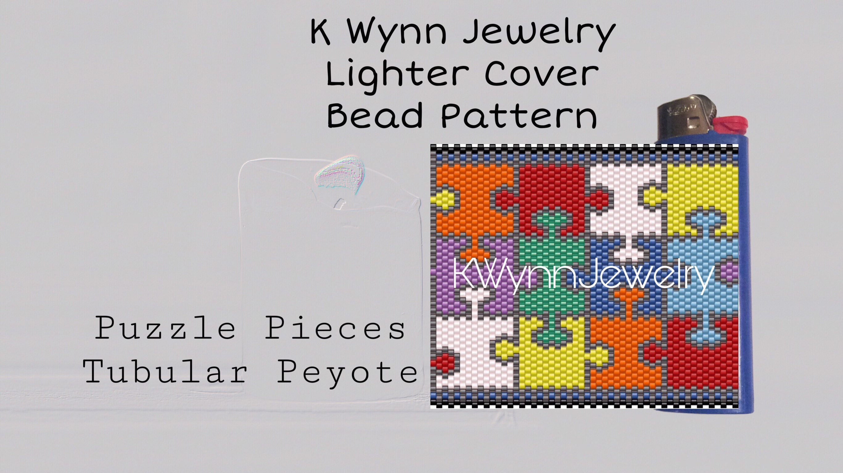 Pattern for Autism Awareness Lighter Cover With Puzzle Pieces - Etsy
