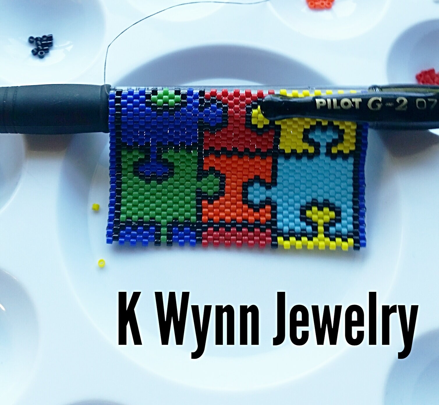 BEAD PATTERN Puzzle Pieces Autism Awareness_pen Cover - Etsy