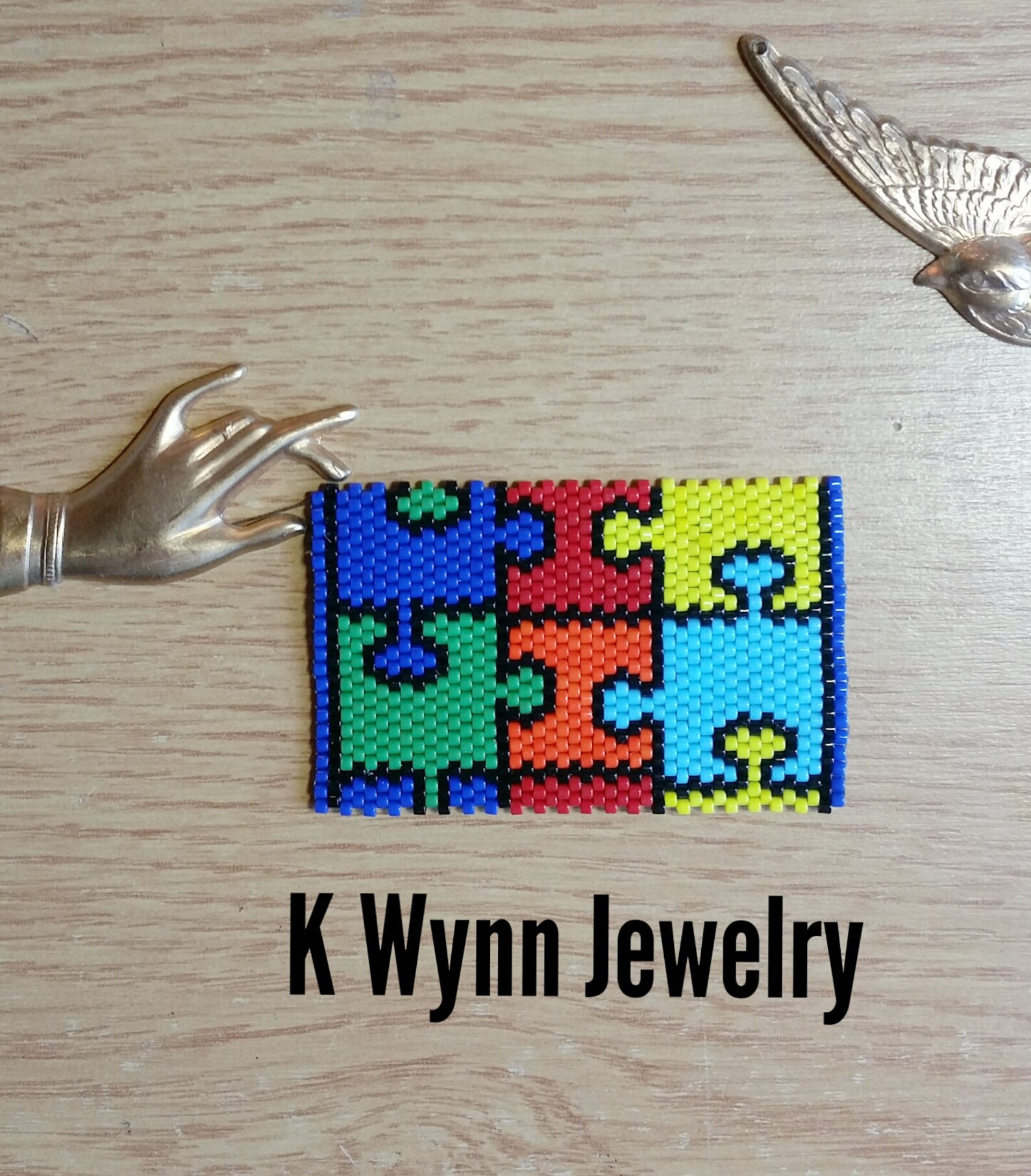 BEAD PATTERN Puzzle Pieces Autism Awareness_pen Cover - Etsy