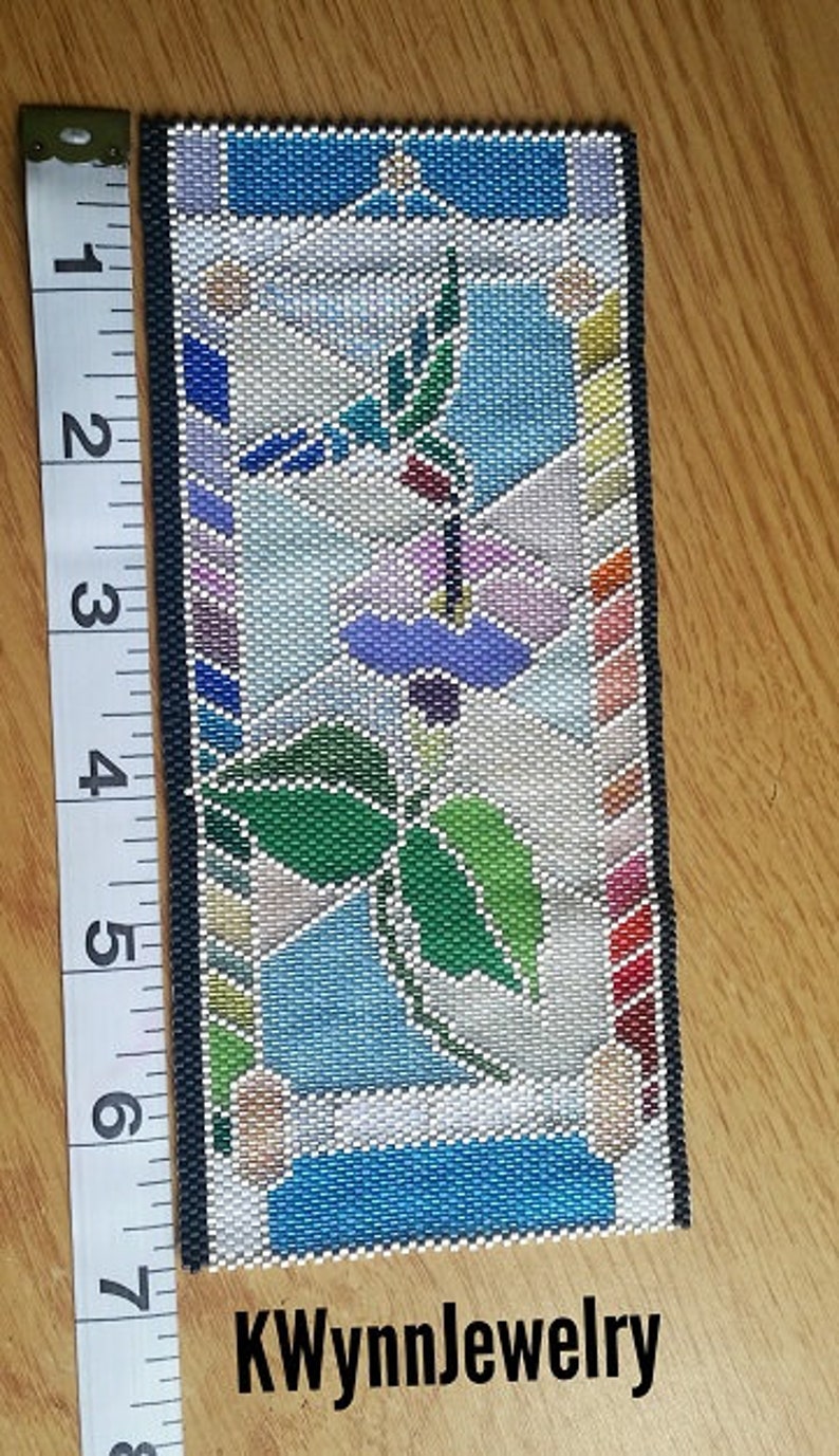 Bead Pattern Peyote Hummingbird Stained Glass Tapestry Panel - Etsy