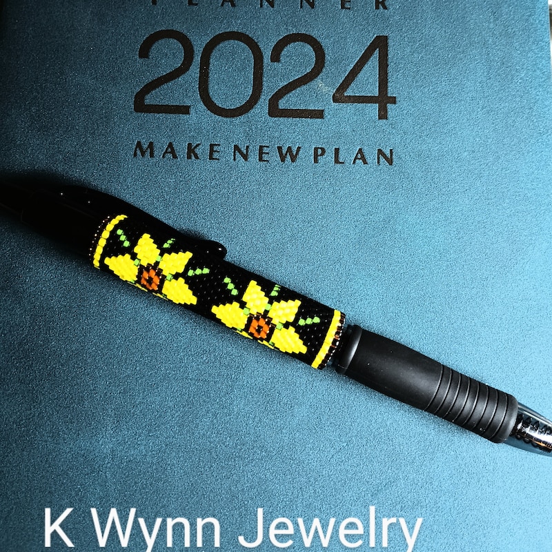 Beaded Pen Covers - Etsy