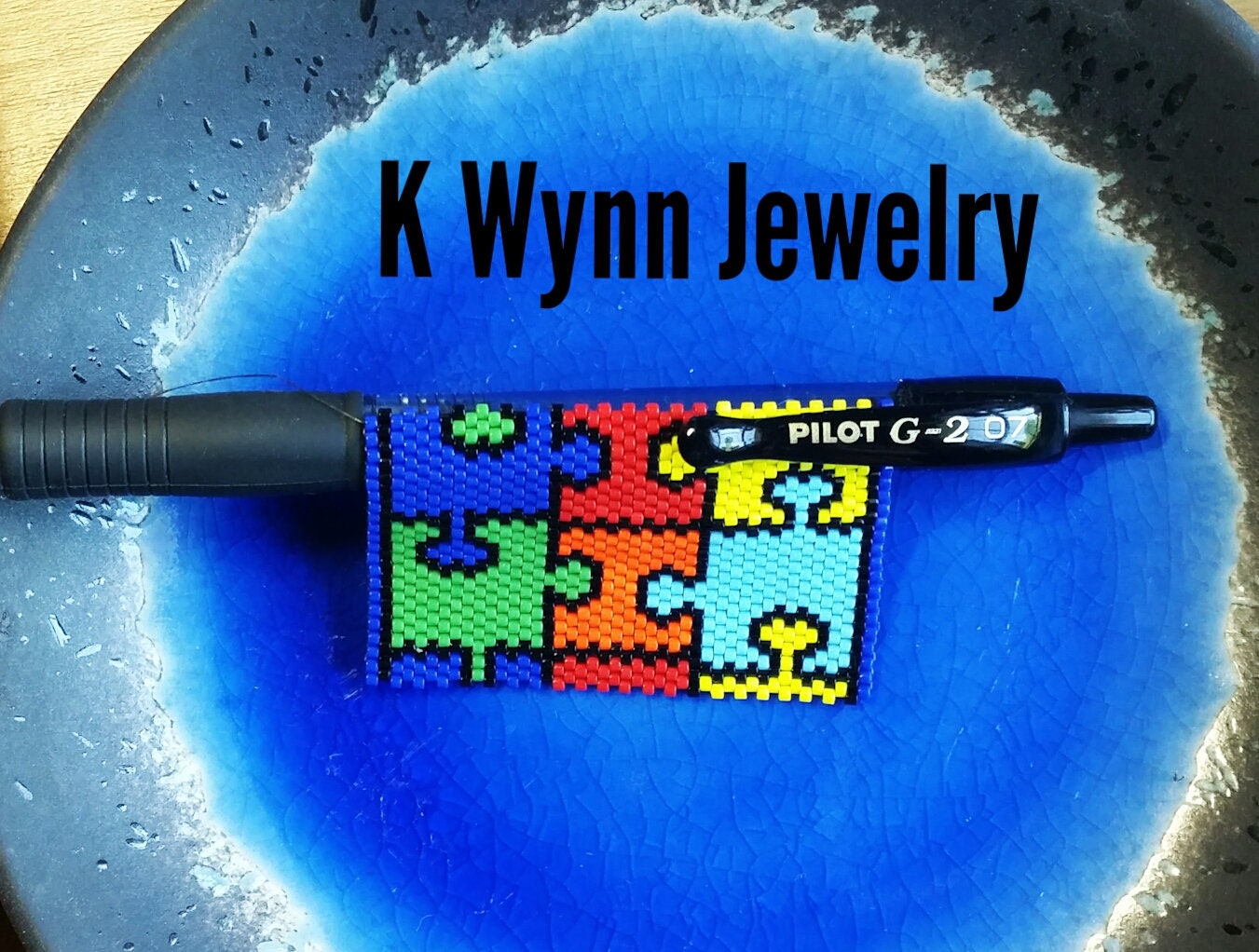 BEAD PATTERN Puzzle Pieces Autism Awareness_pen Cover - Etsy