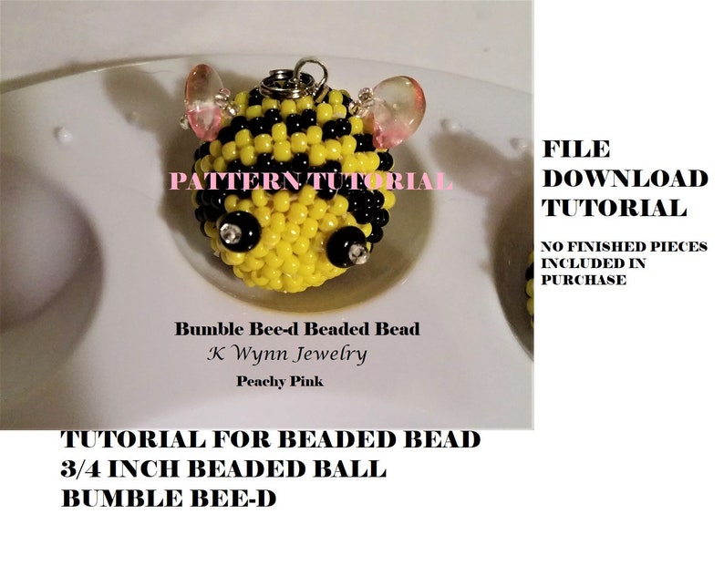 BEADING PATTERN Bumble Bee-d Beaded Bead Tutorial DIY How to | Etsy