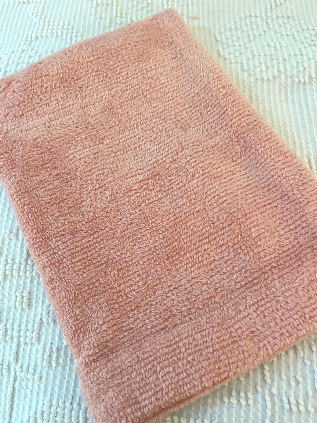 Plush 12x 32 Vintage Pink Chenille Fabric Piece, Straight Lines - Etsy