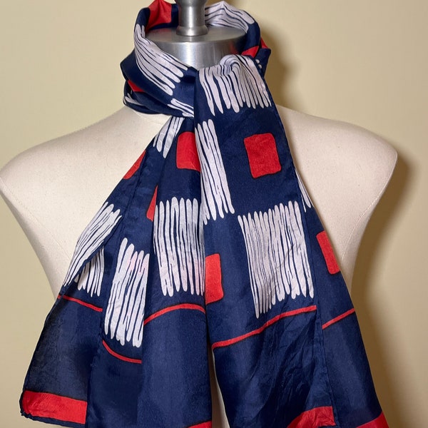 Red White Blue Scarf - Etsy