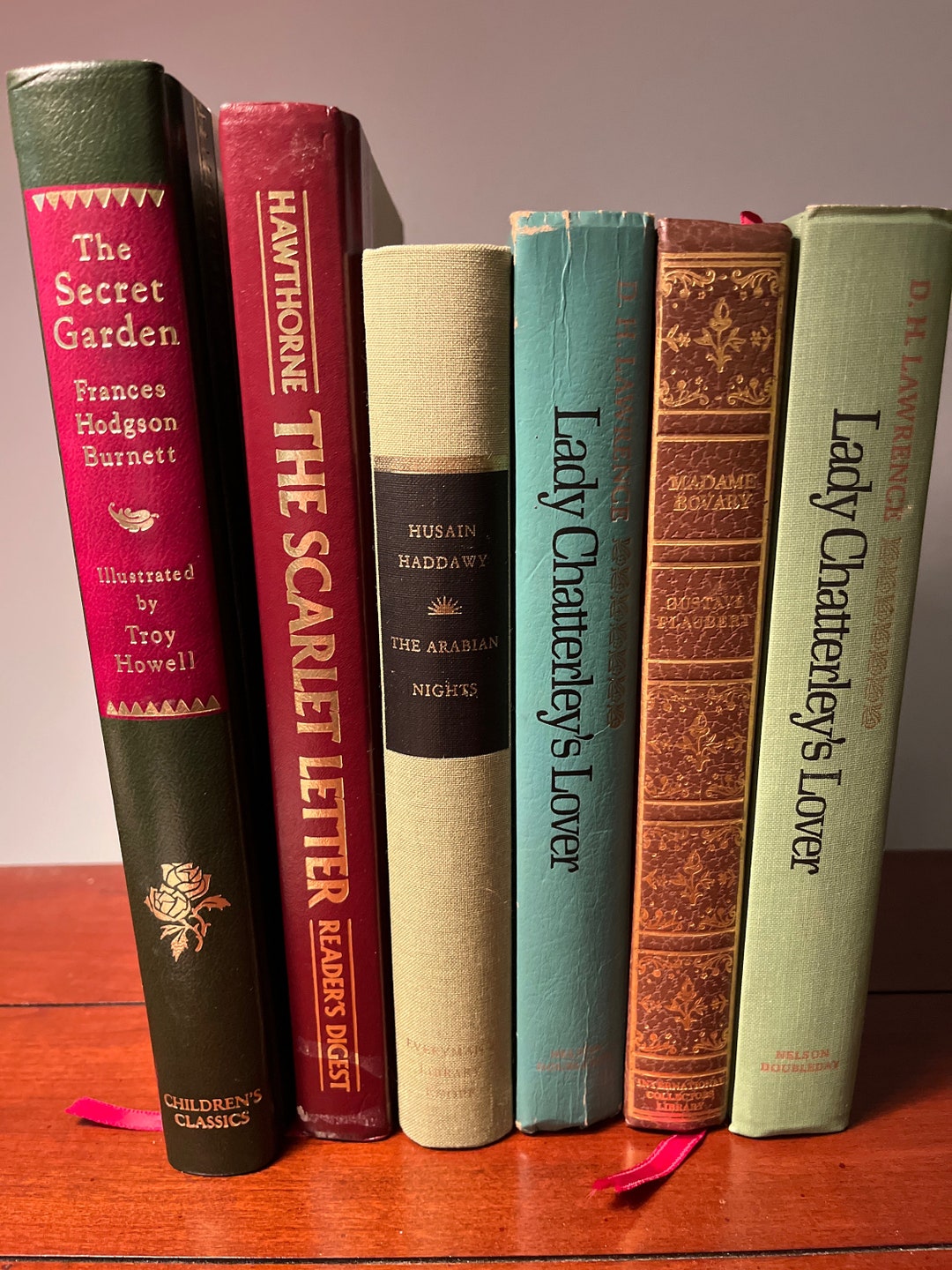 Vintage Banned Classic Books, Bookstacks, Book Decor, Bookshelf Decorations - Etsy