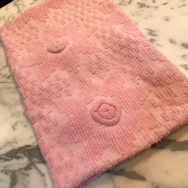 Pink Chenille Pillow - Etsy