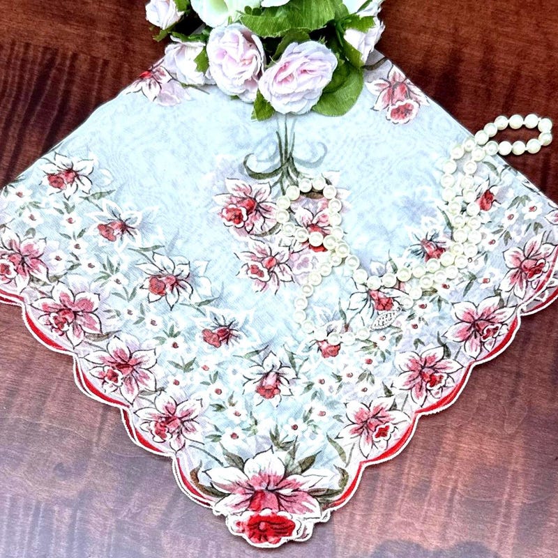 1950s Sheer Handkerchiefs - Etsy