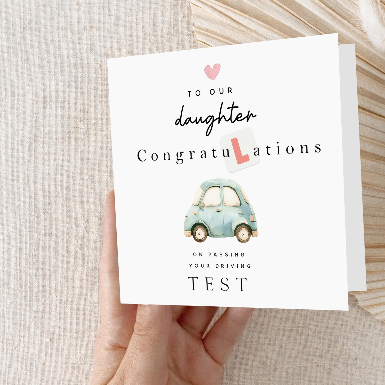 Personalised Driving Test Card,congratulations Card, Passed Driving ...