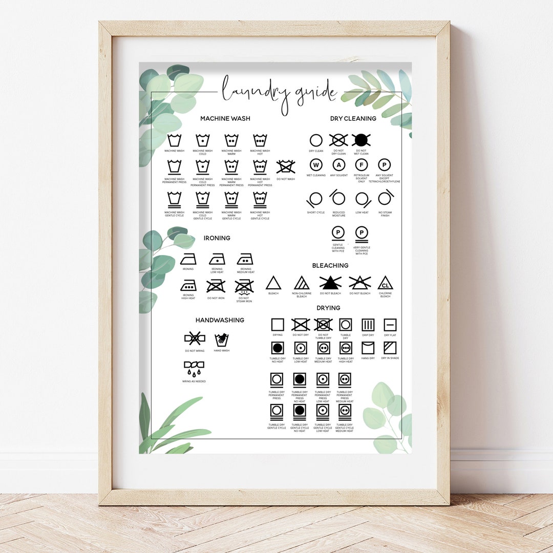 Laundry Sign, Laundry Care Symbols, Guide, Laundry Instructions ...