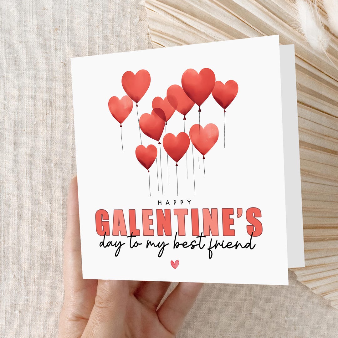 Galentines Day Card-galentine's Card for Friend, Best Friend Card ...