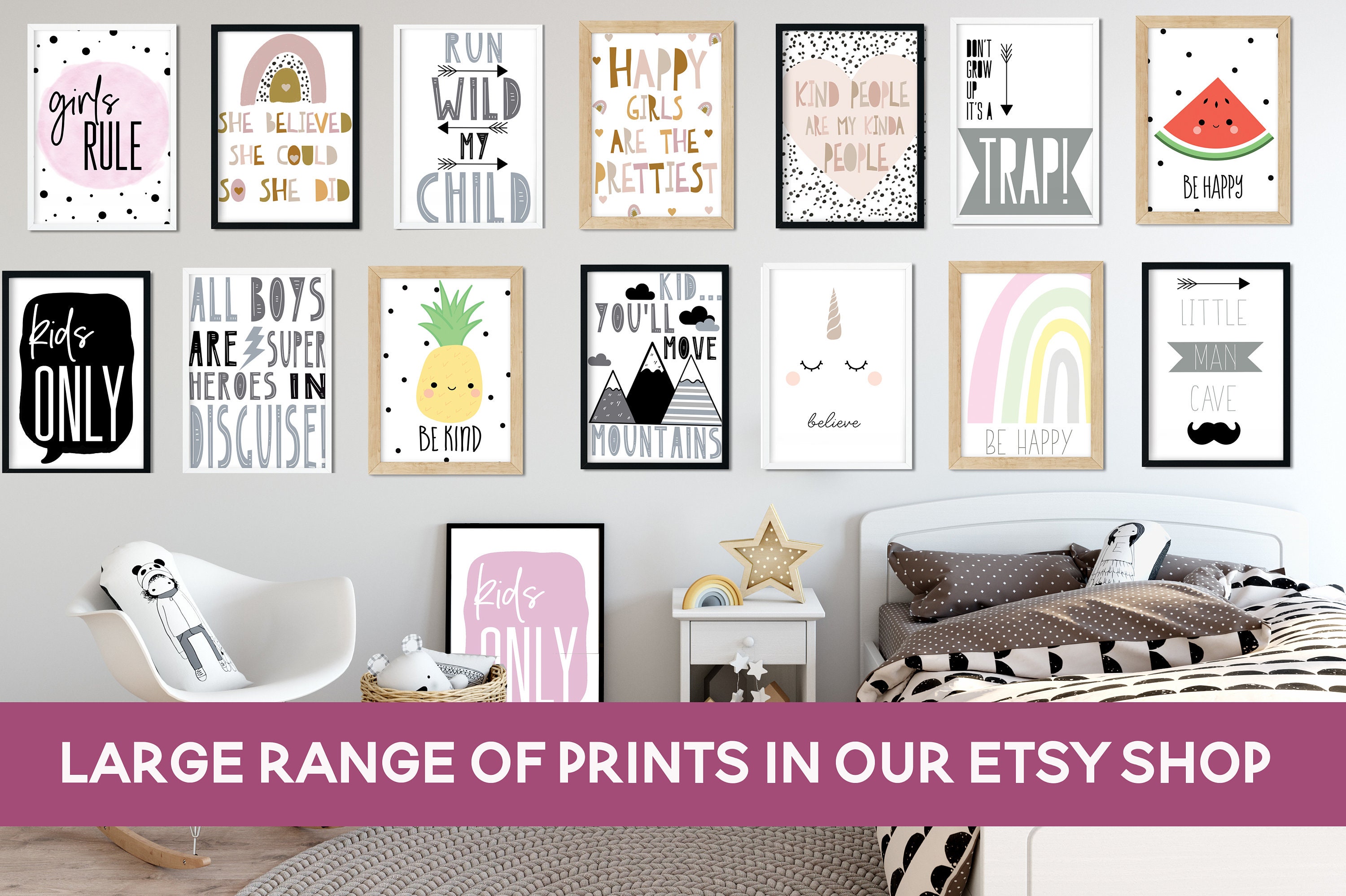 Wall Art Prints Posters Pictures A4 Kids Children's - Etsy UK