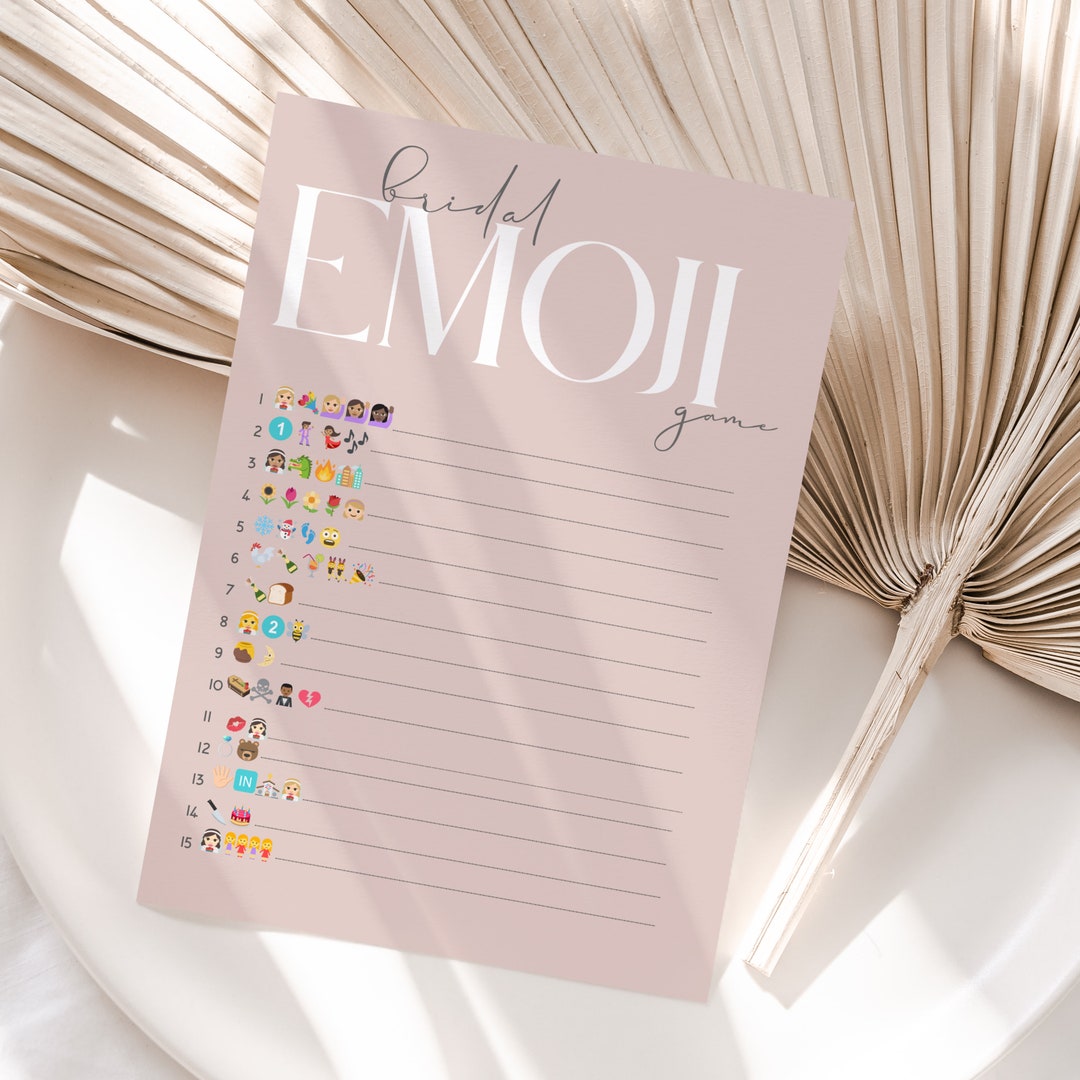Hen Party Hen Do "emoji Pictionary Style Game" Hen Party Games Favours ...