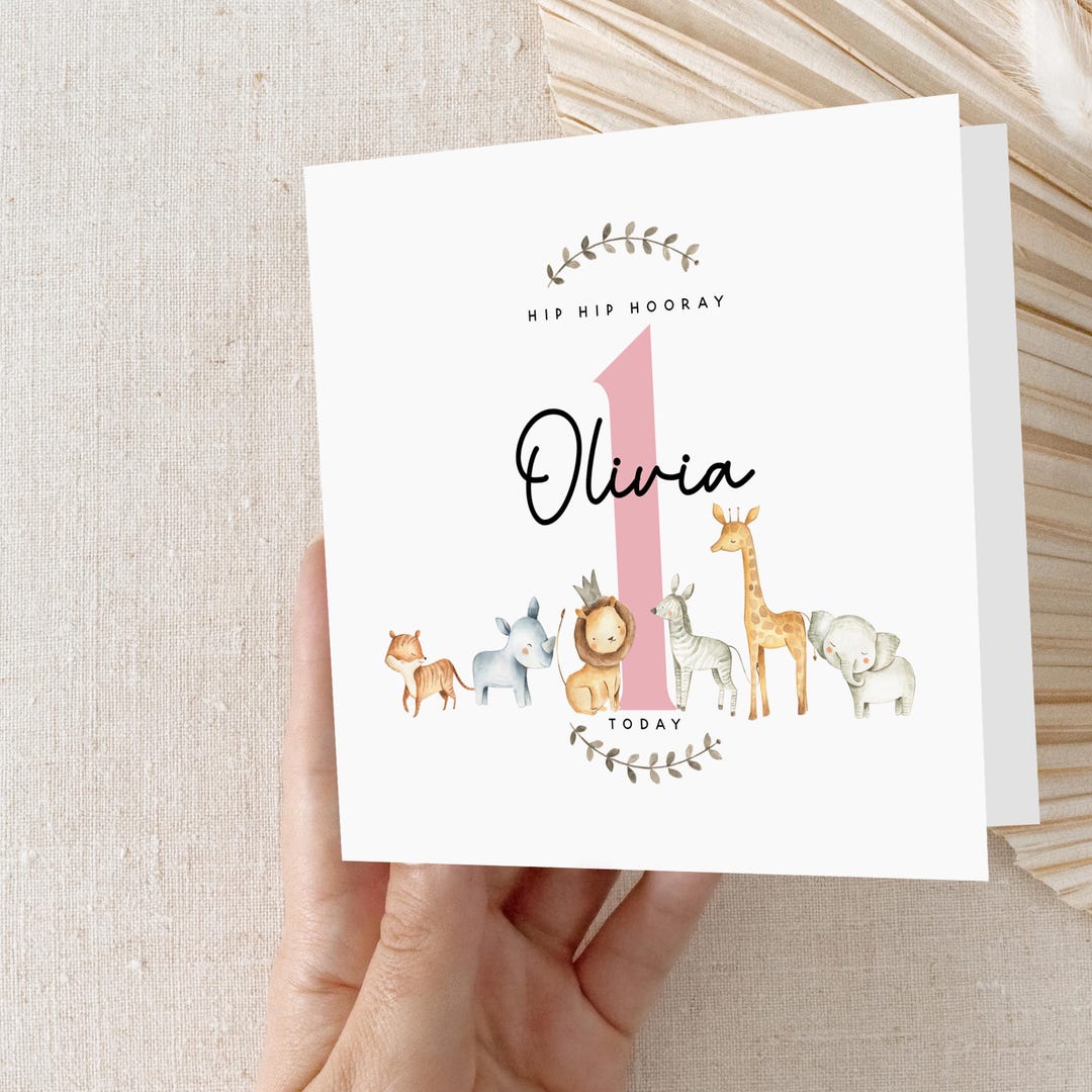 Personalised Birthday Card, Children's 1st Birthday Card, First ...