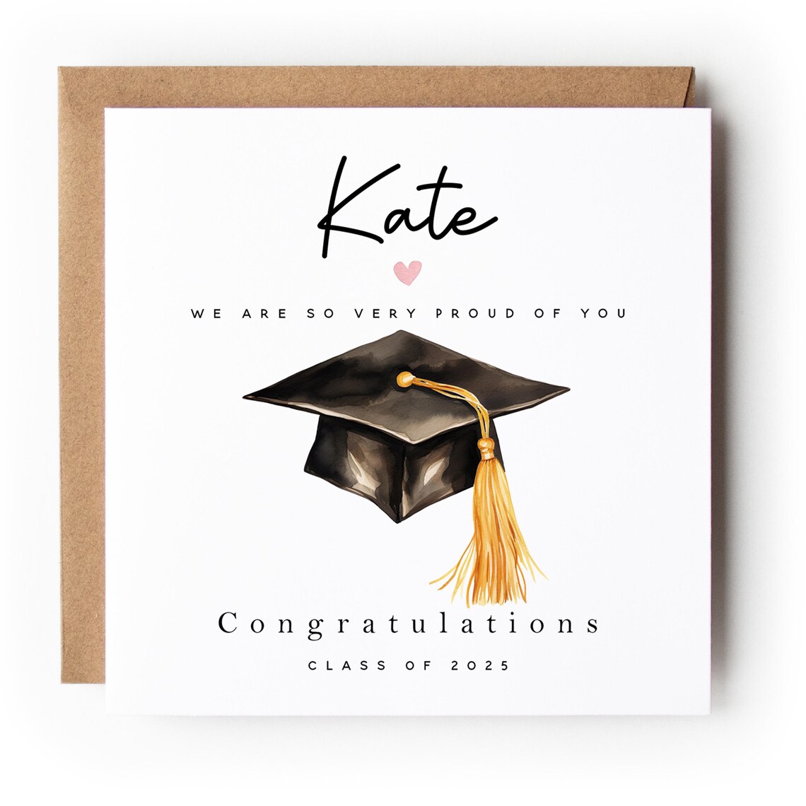 Graduation Card-personalised Card-graduated Celebration Card-well Done ...