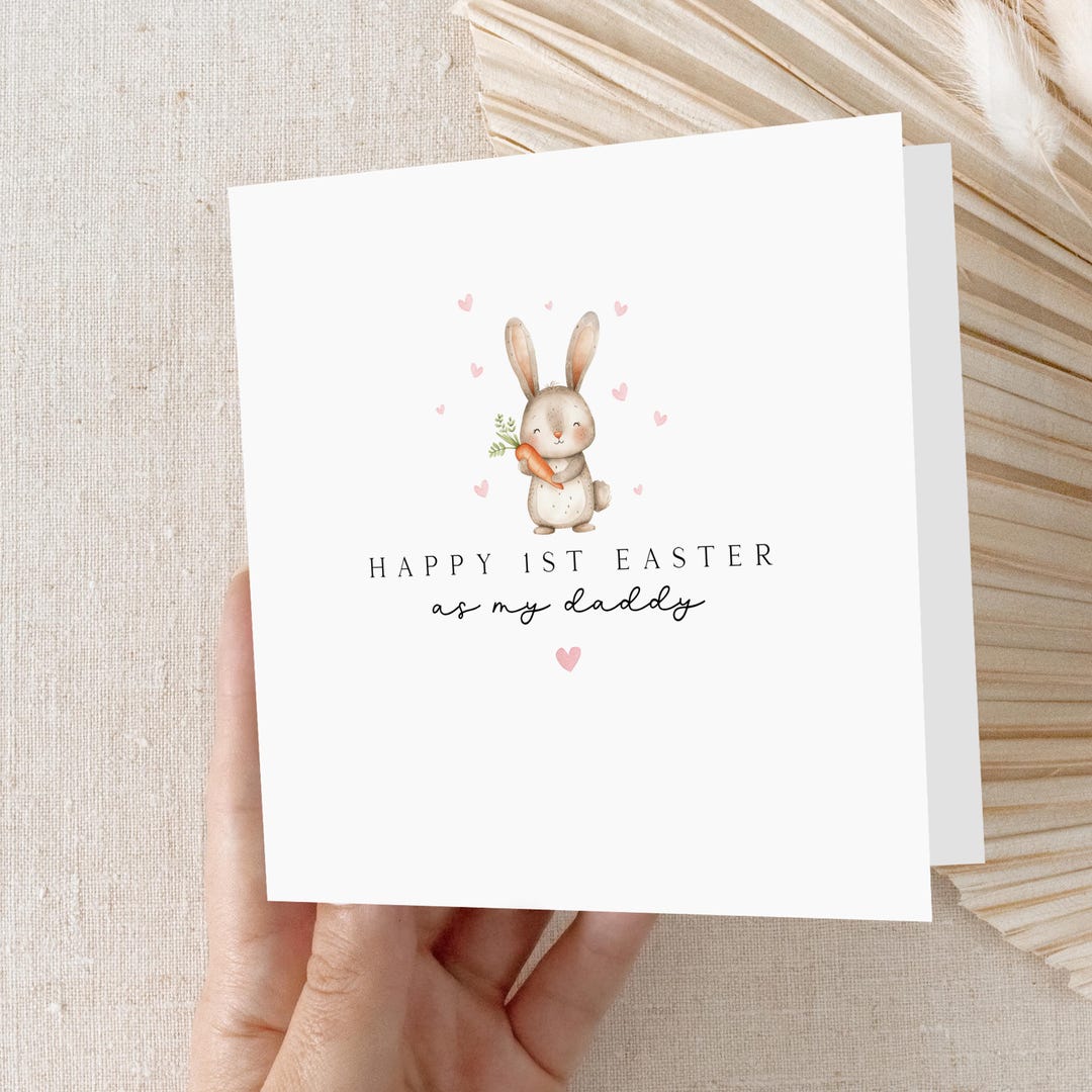 First Easter as My Daddy Card, Easter Card for Dad, First Easter as Dad ...