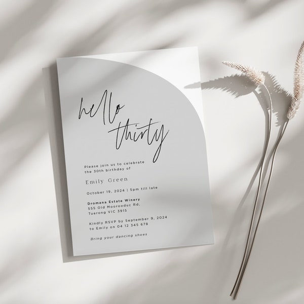 30th Invitation - Etsy