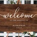 Minimalist Wooden Wedding Welcome Sign, Welcome Wedding Sign Template ...