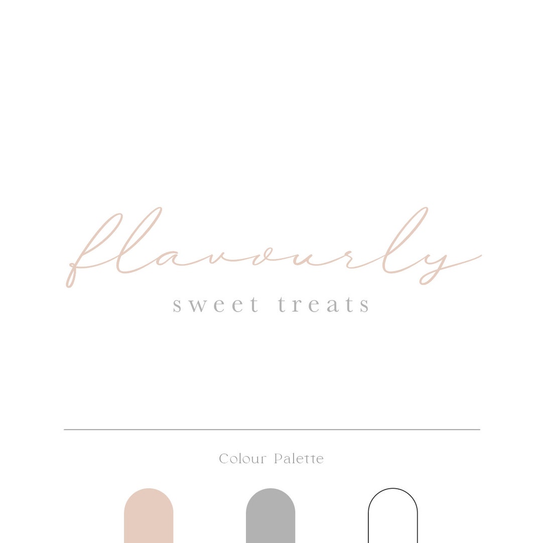 Minimal Pink & Grey Logo Design Template, Jewellery Small Business Logo ...