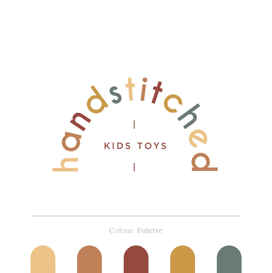 Premade Kids Toys Logo Design Template, Colourful Fun Small Business ...