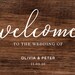 Minimalist Wooden Wedding Welcome Sign, Welcome Wedding Sign Template ...