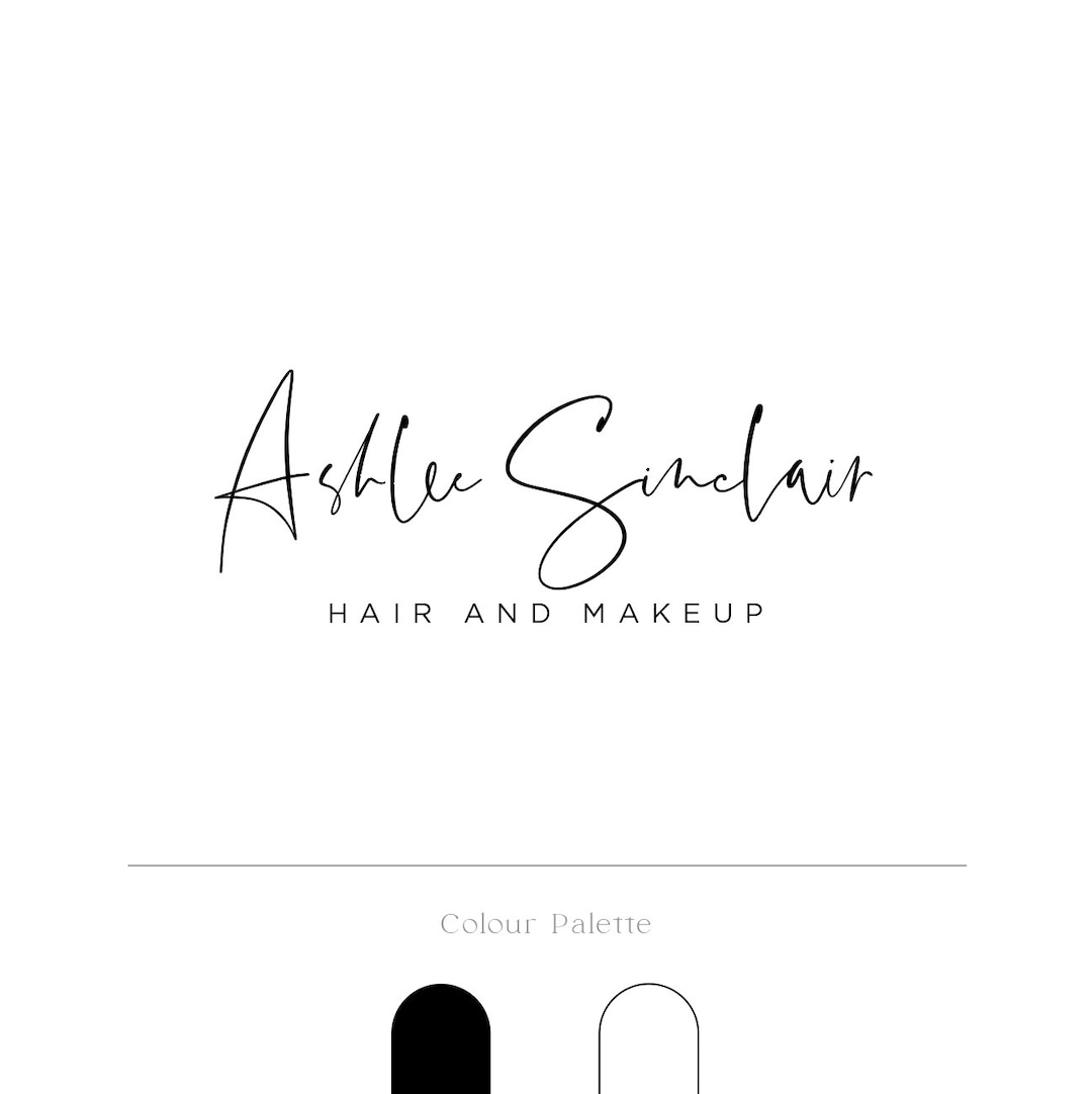 Premade Logo Design Template, Makeup Beauty Small Business Logo Design ...