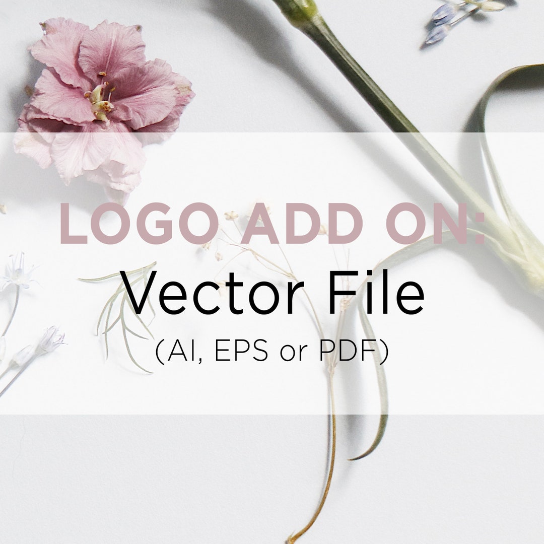 Logo Add On: Vector File - AI, EPS or PDF File - Etsy