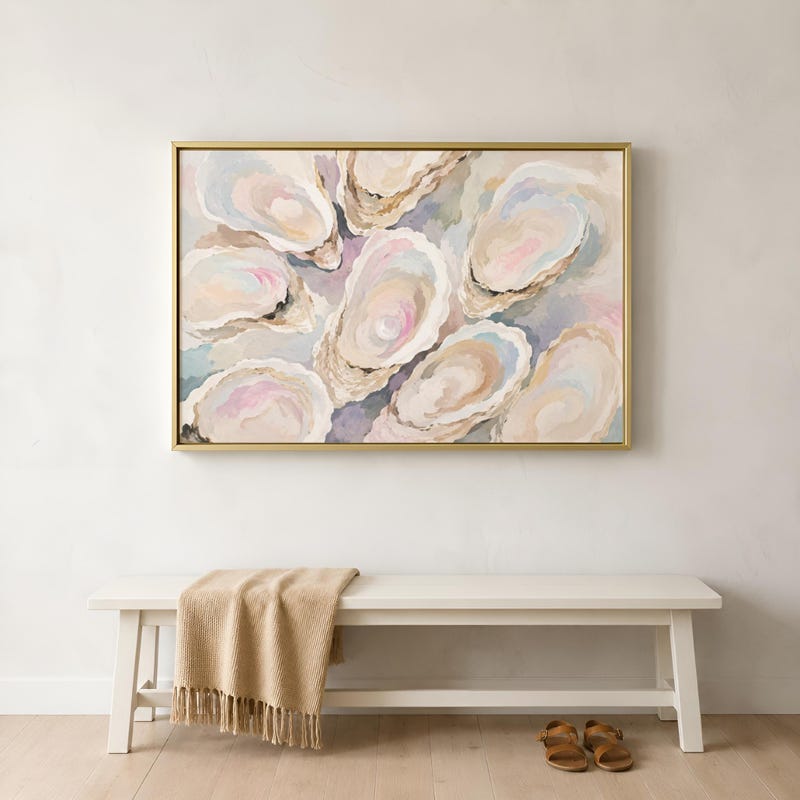 Shells on Canvas Wall Art - Etsy
