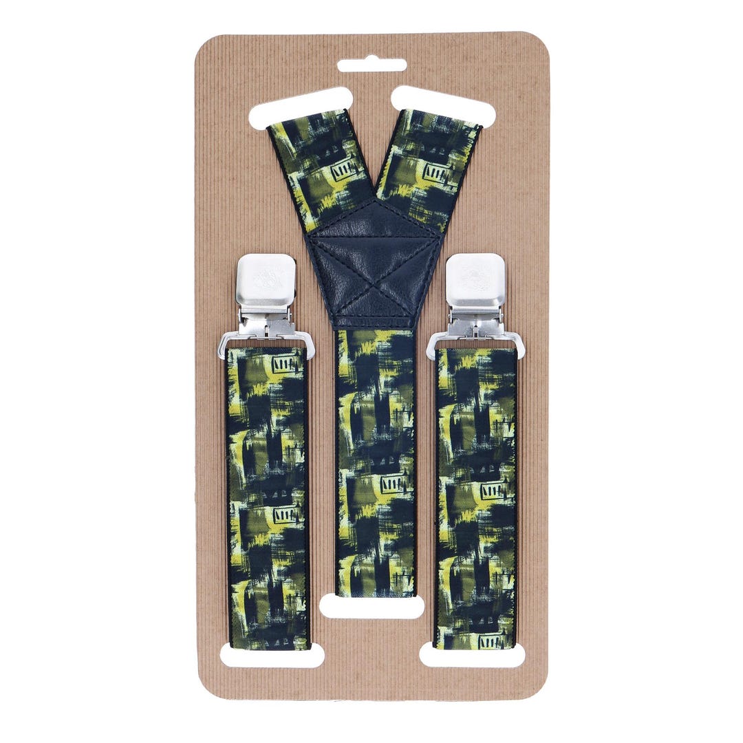 Green Suspenders Men's. Camouflage Pattern. Perfect Idea for Gift ...