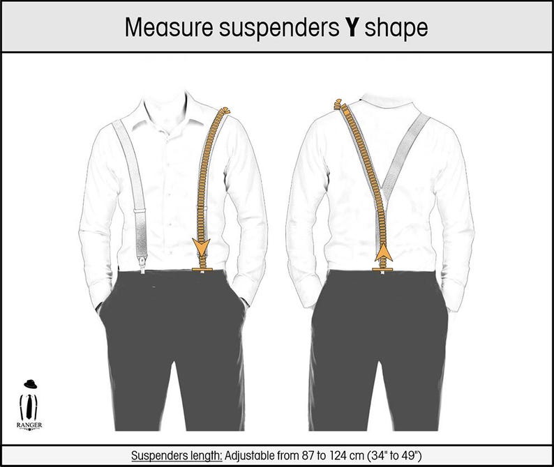 Navy Blue Work Suspenders, Heavy Duty Ranger Suspenders, Handmade in ...